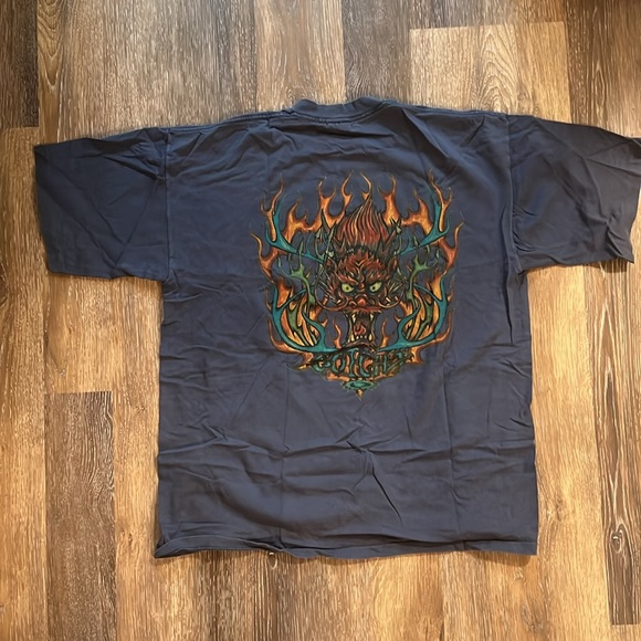 Gotcha | Shirts | Vintage 9s Blue Xl Dark Blue Gotcha Dragon Tee | Poshmark